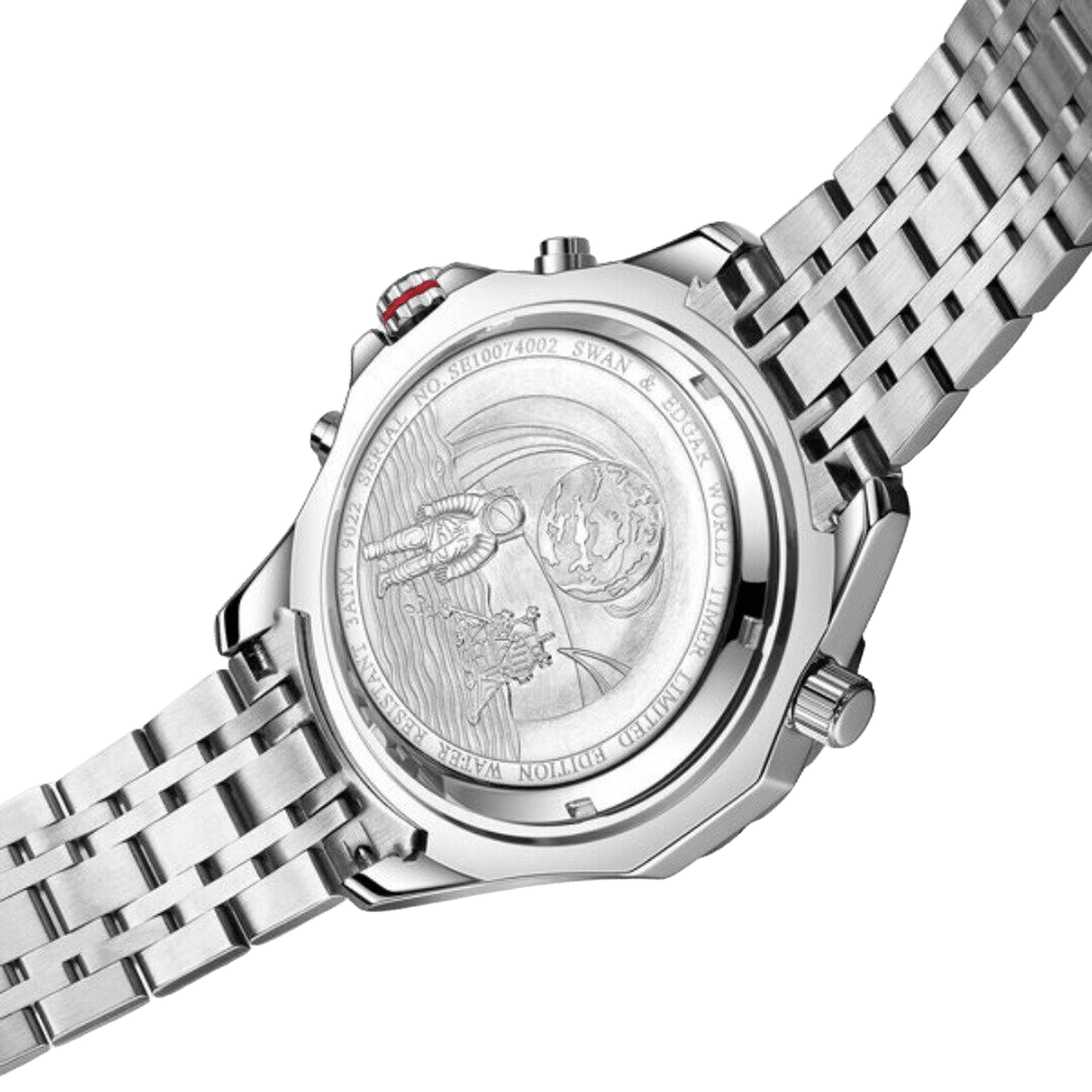 World Timer Mechanical Quartz - Steel Blue