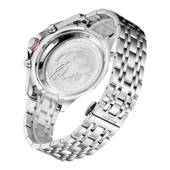 World Timer Mechanical Quartz - Steel Grey